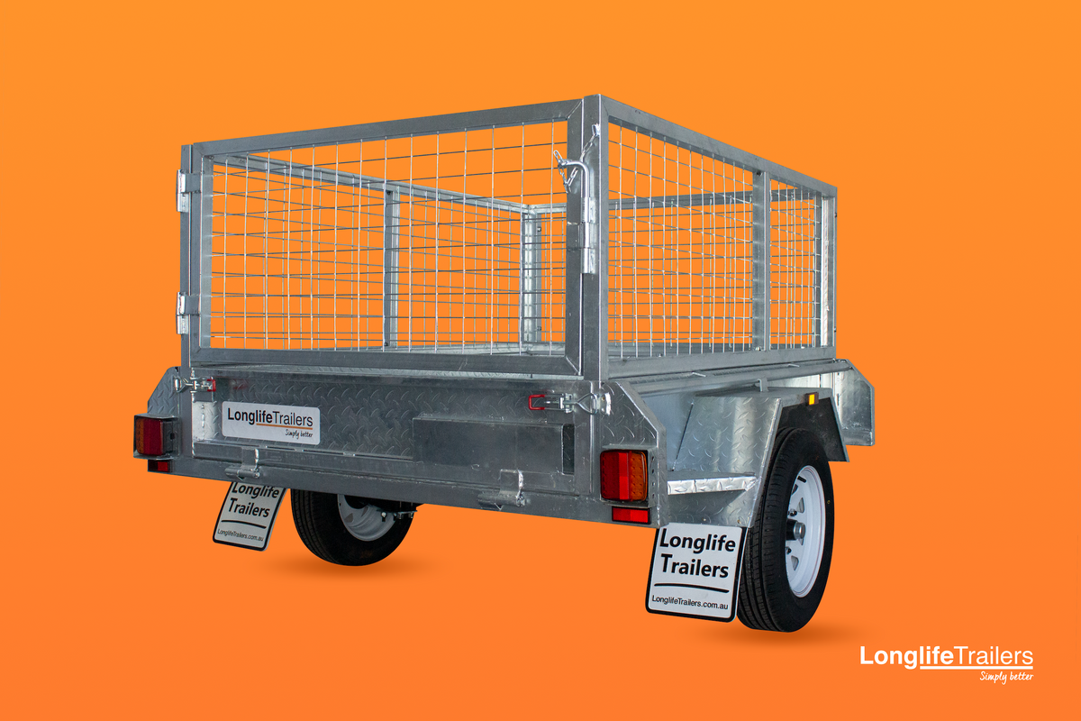 6X4 Single Axle Cage Trailer – Longlife Trailers