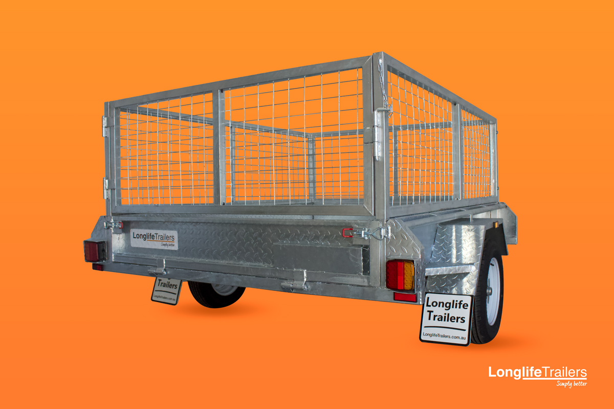 7X5 Single Axle Cage Trailer – Longlife Trailers